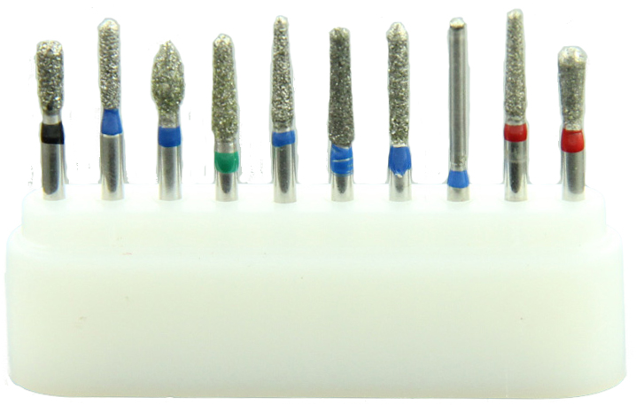 Permanent Tooth Filling Kit Dental FG Diamond Burs Kit FG-102 - 10 Pcs ...
