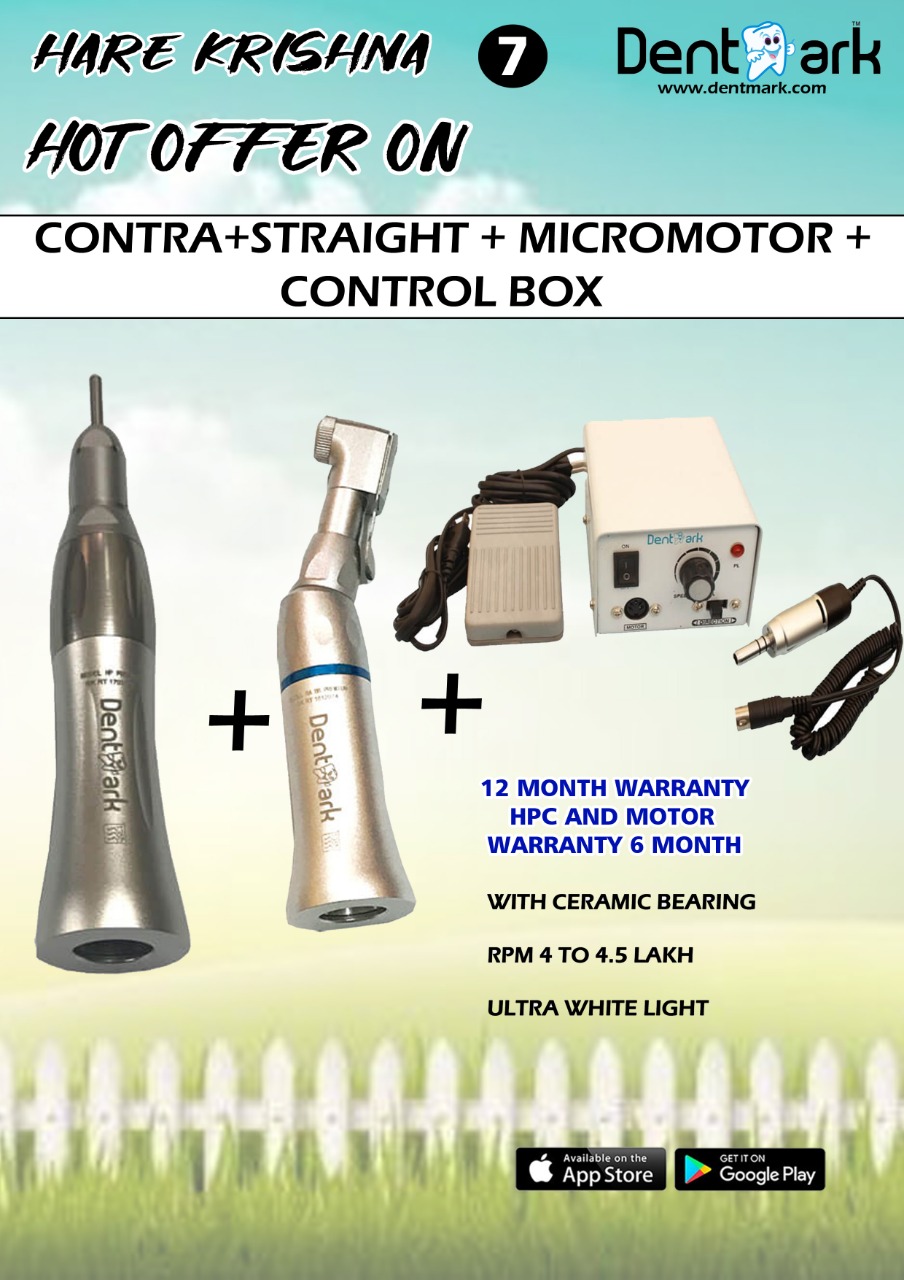 Buy DENTAL CONTRA AND STRAIGHT HANDPIECE WITH MICROMOTOR AND CONTROL ...
